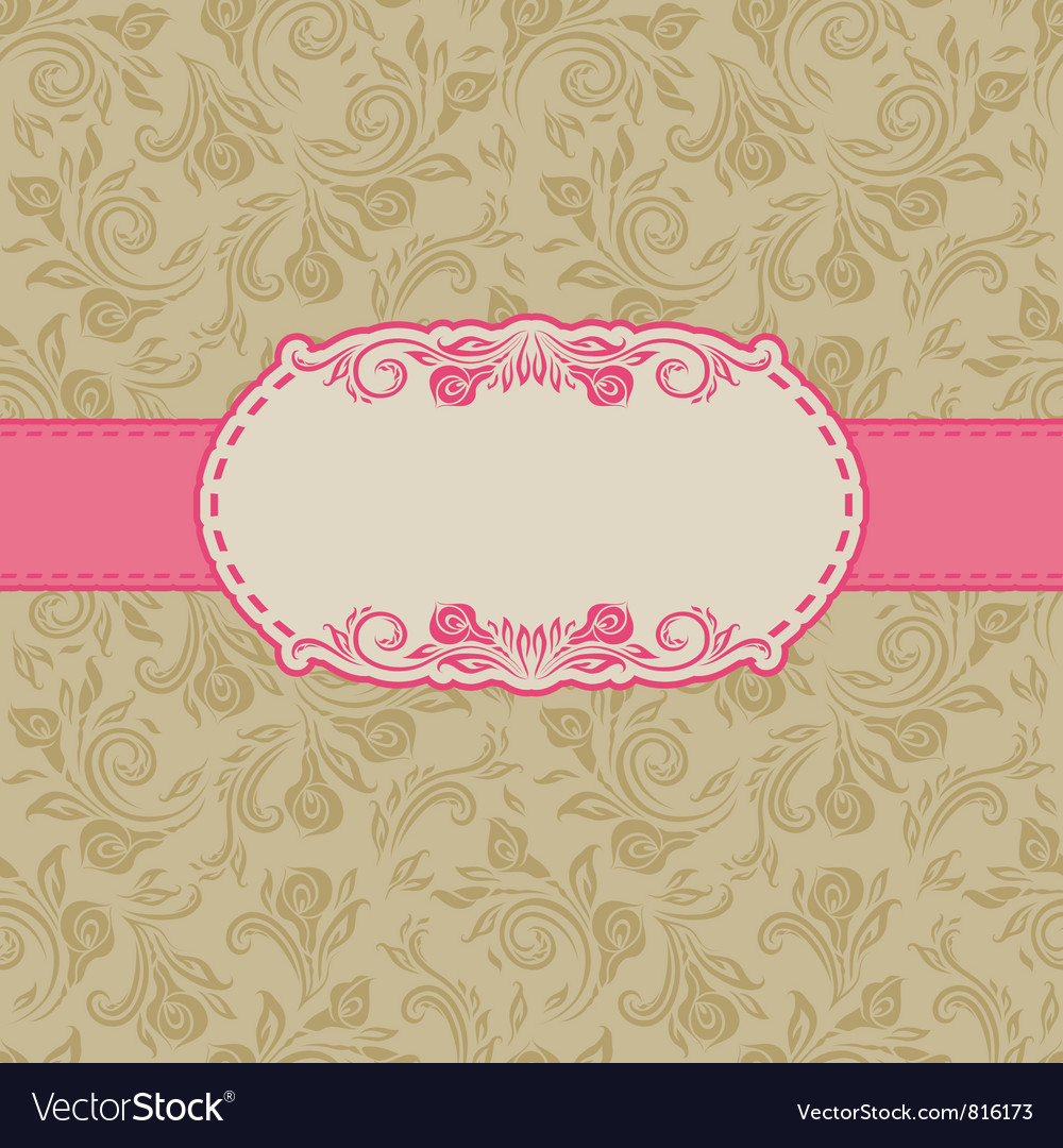 Template frame design Royalty Free Vector Image