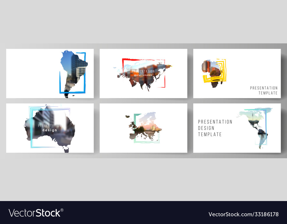 Layout presentation slides design Royalty Free Vector Image