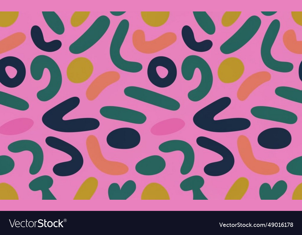 Pink seamless pattern scribble background Vector Image