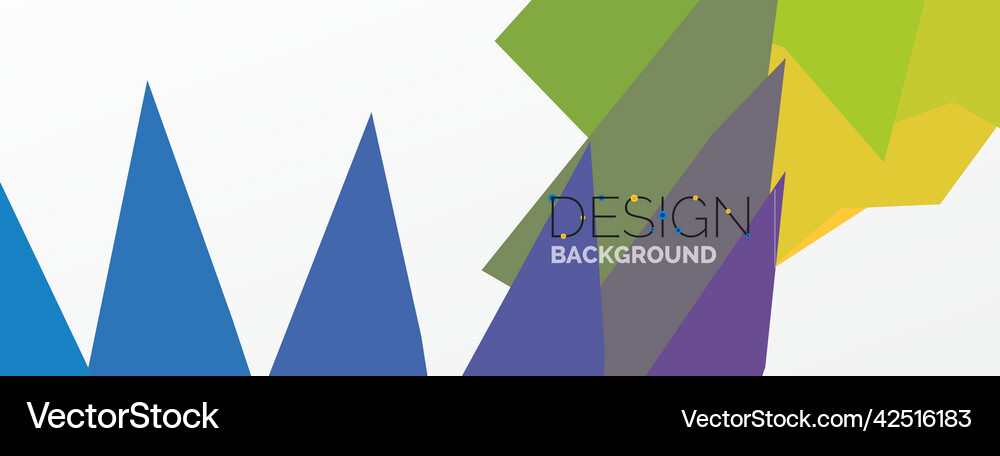 Background colorful shapes template wallpaper Vector Image