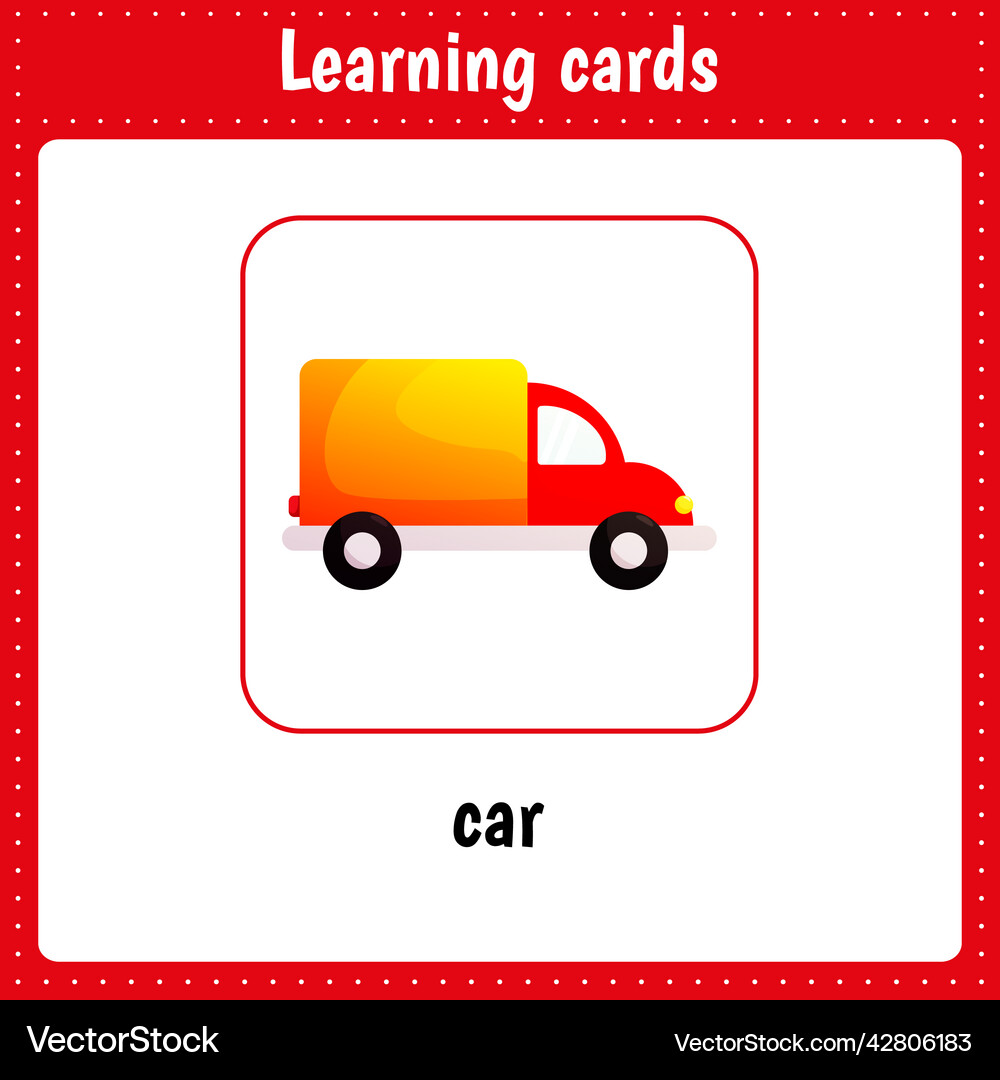 Car cards Royalty Free Vector Image - VectorStock