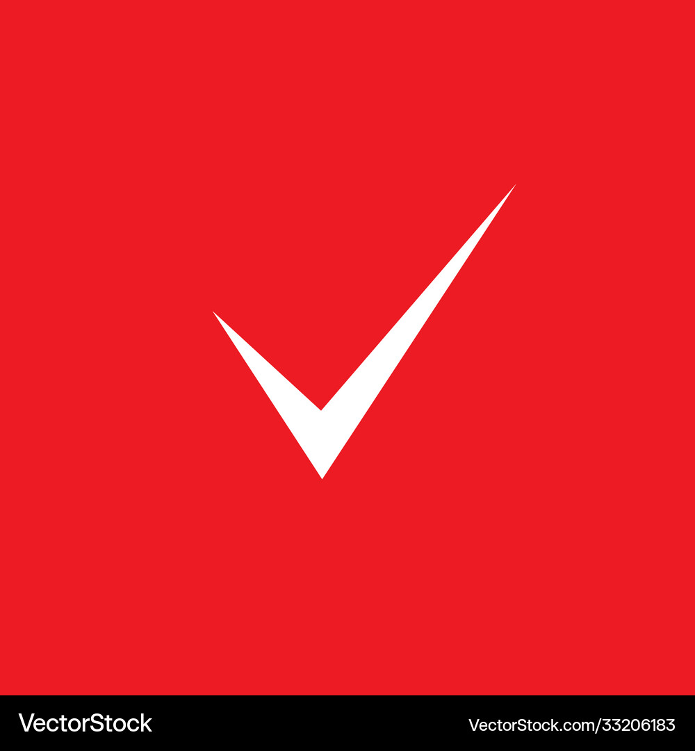 Check v mark logo Royalty Free Vector Image - VectorStock