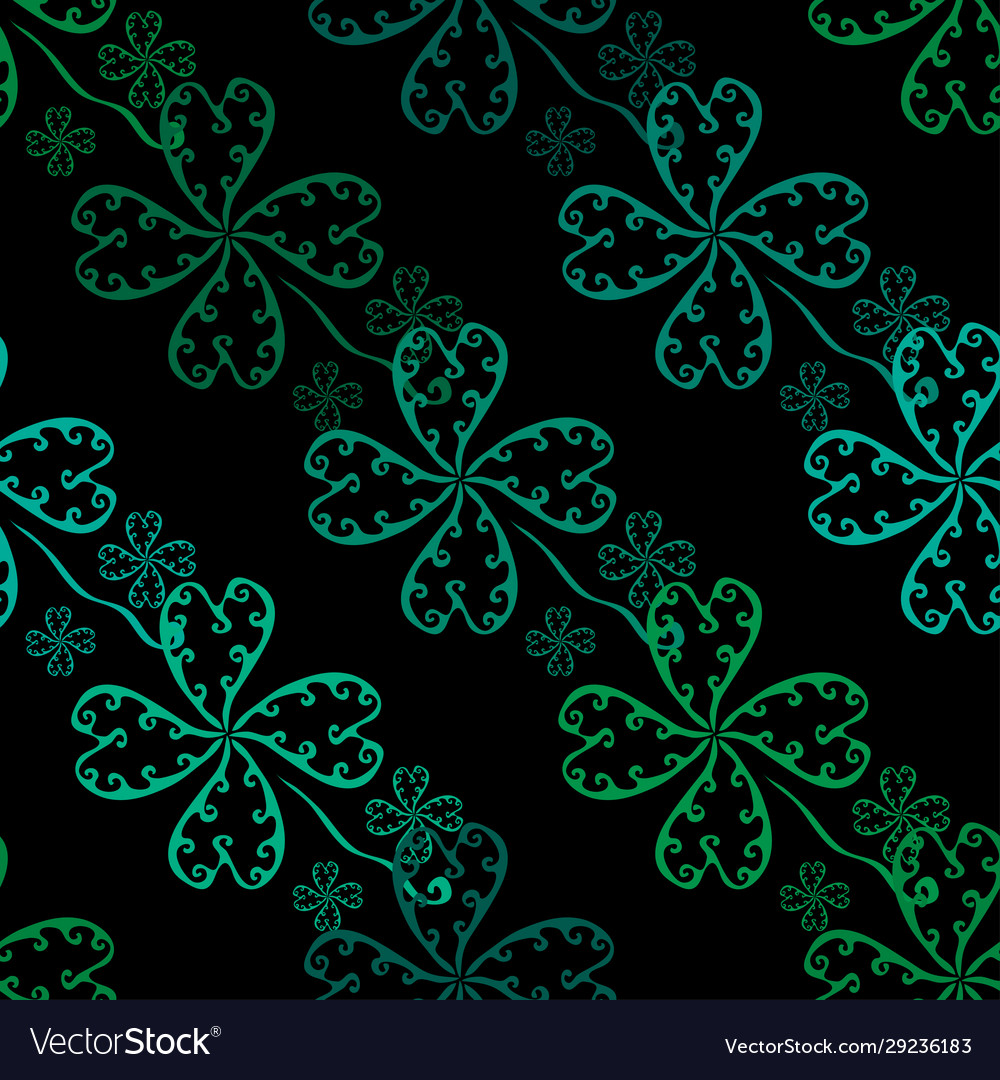 Clover seamless pattern Royalty Free Vector Image