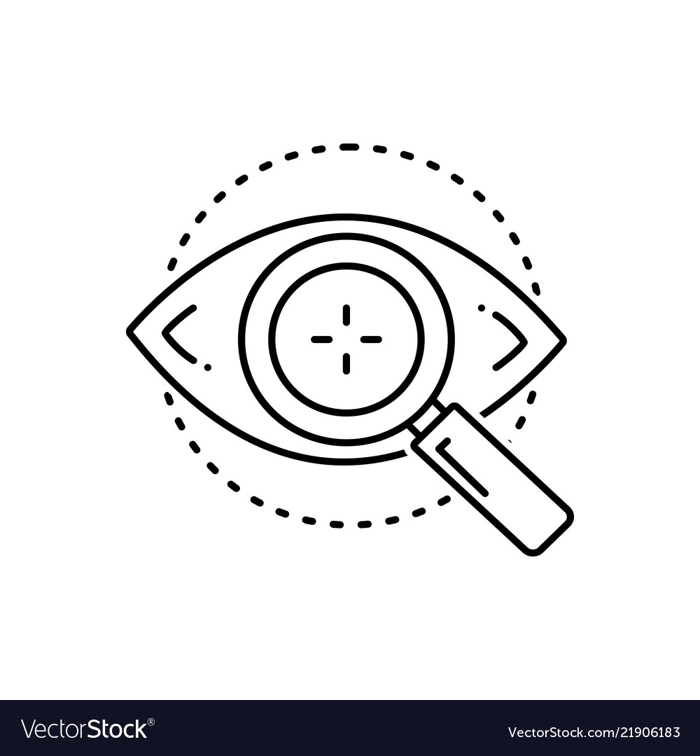 Eye test Royalty Free Vector Image - VectorStock