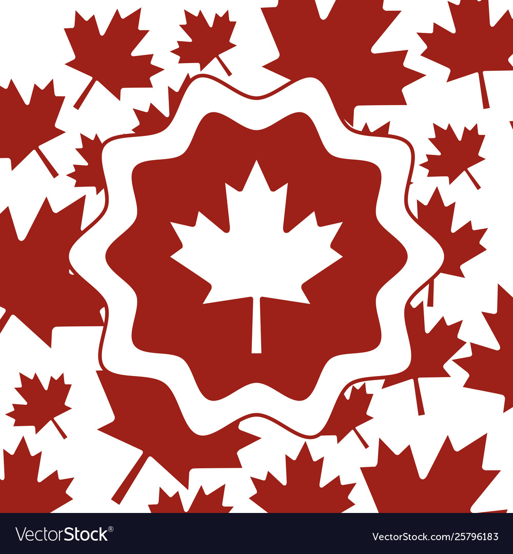 Maple leaf canada design Royalty Free Vector Image