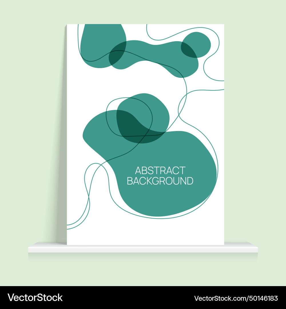 Poster on the shelf Royalty Free Vector Image - VectorStock