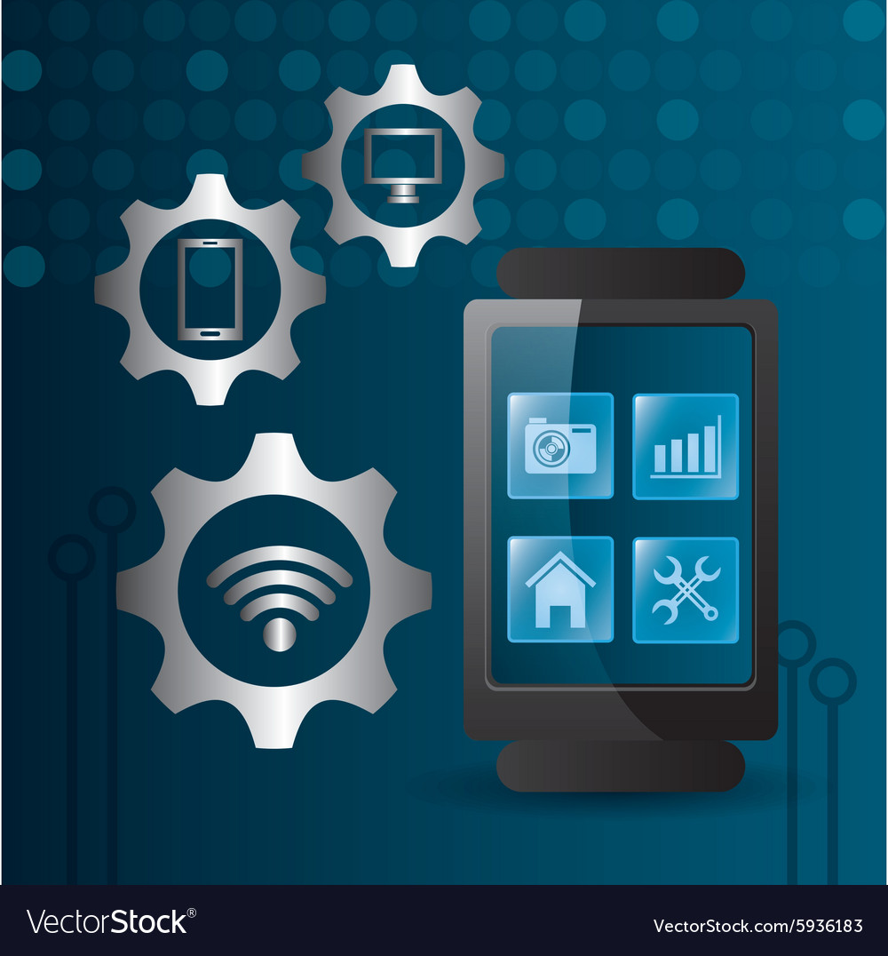 Technology digital design Royalty Free Vector Image