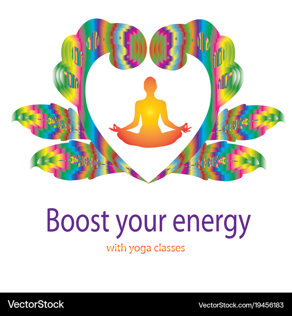 Yoga concept design template Royalty Free Vector Image