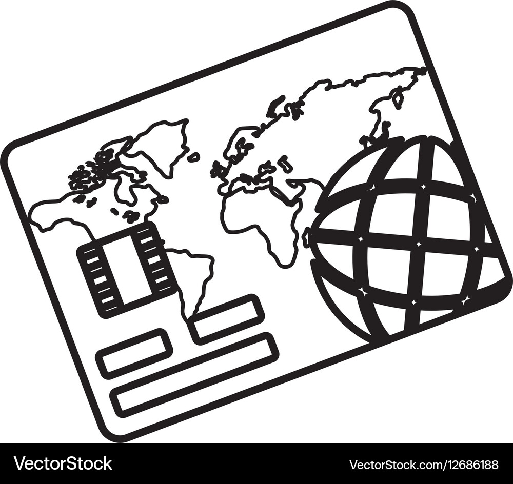 Bank credit card Royalty Free Vector Image - VectorStock