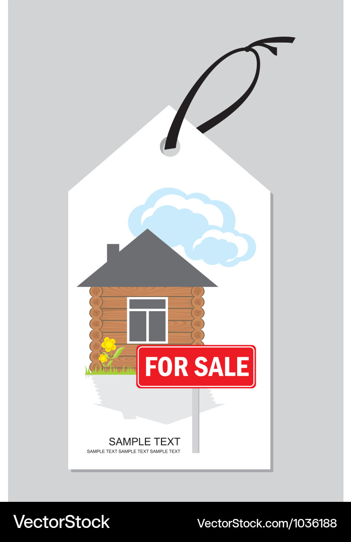 House sale sign Royalty Free Vector Image - VectorStock