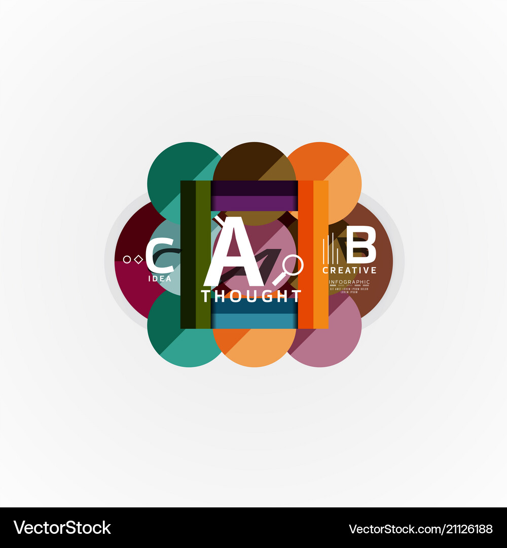 Paper option steps diagram infographic layout Vector Image