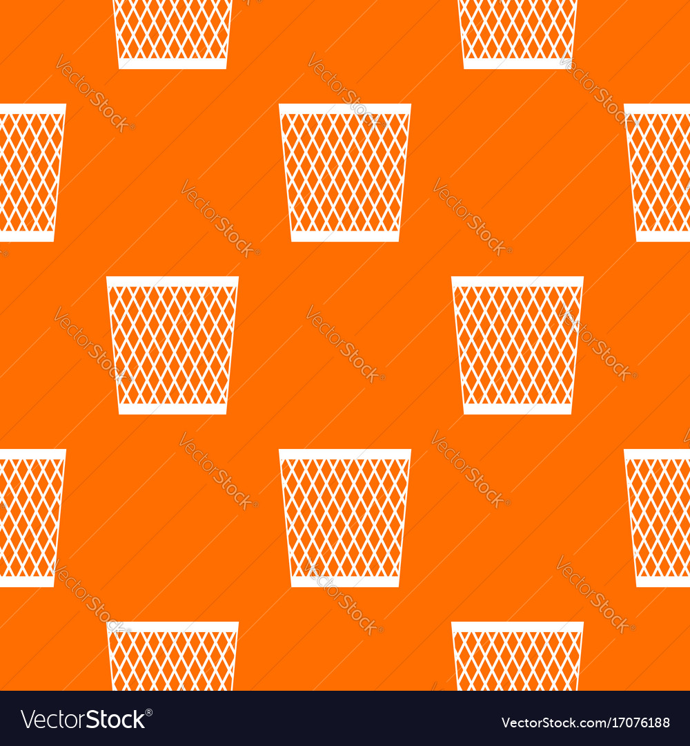 Trash can pattern seamless Royalty Free Vector Image