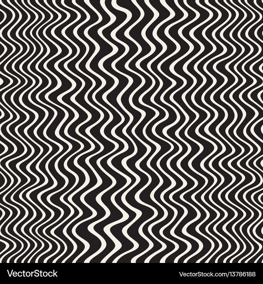 Wavy ripple hand drawn lines abstract geometric Vector Image