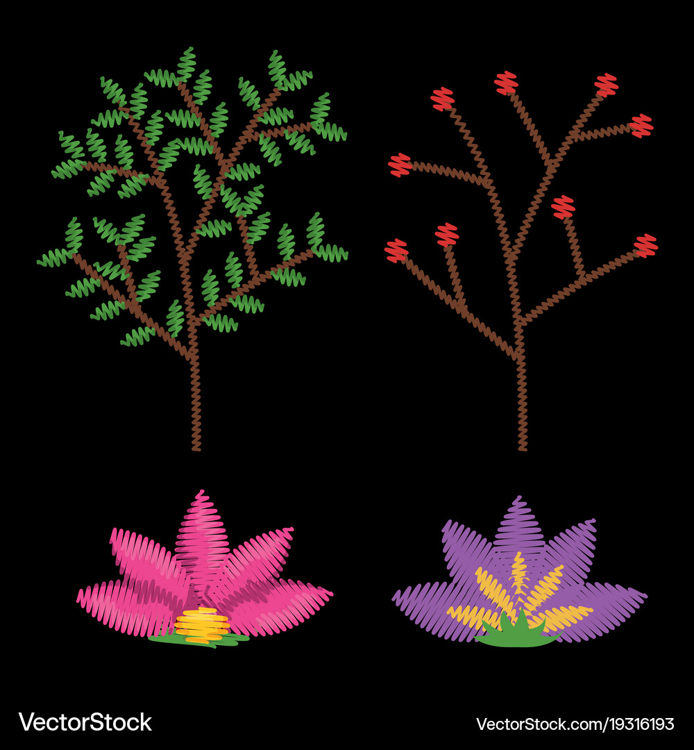 Beautiful floral decoration icon Royalty Free Vector Image