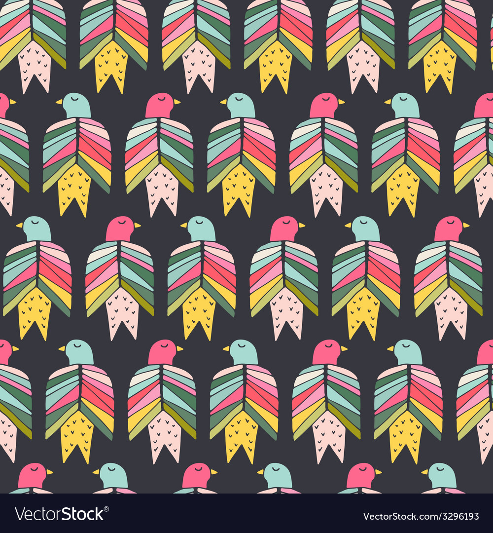 Pattern with birds Royalty Free Vector Image - VectorStock
