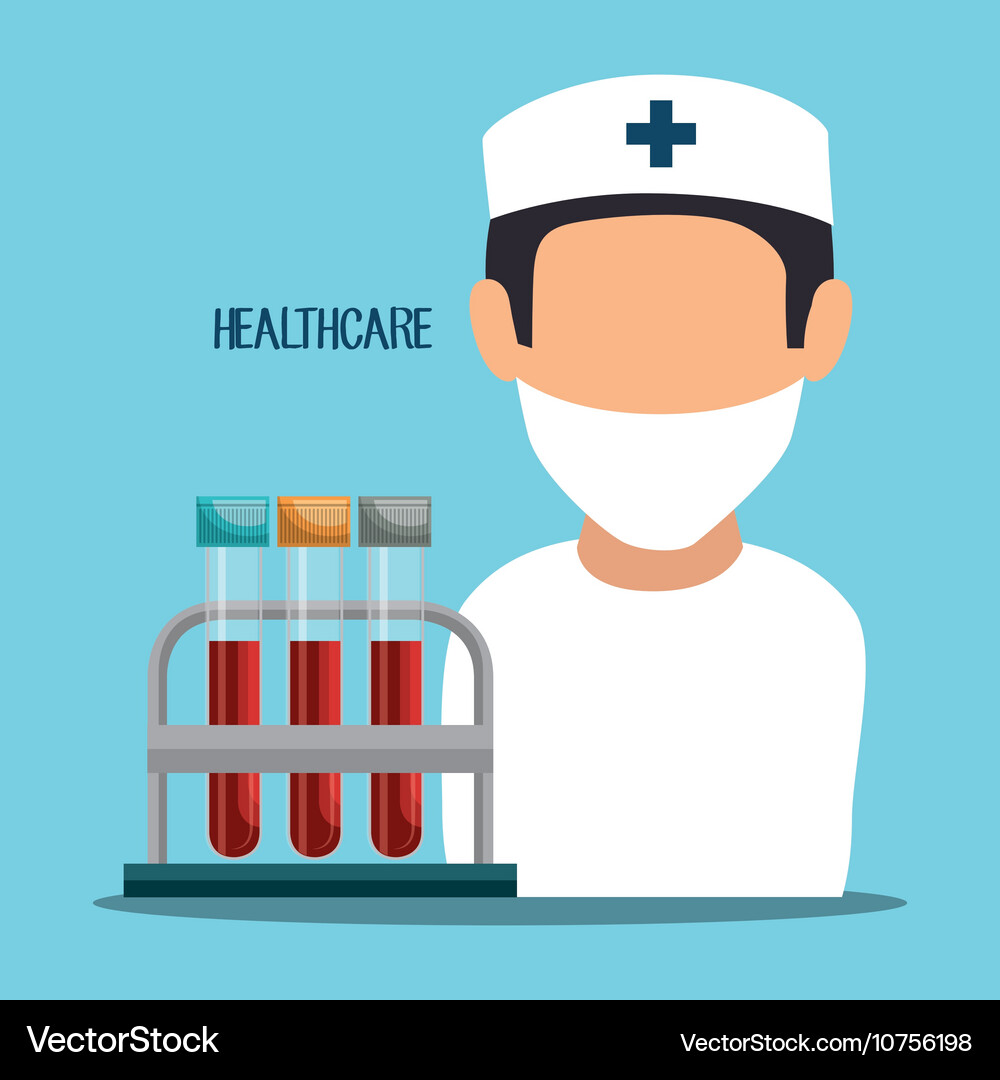 Avatar man medicine design Royalty Free Vector Image