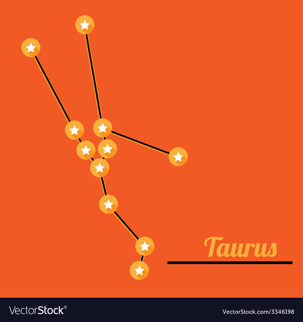 Constellation taurus Royalty Free Vector Image