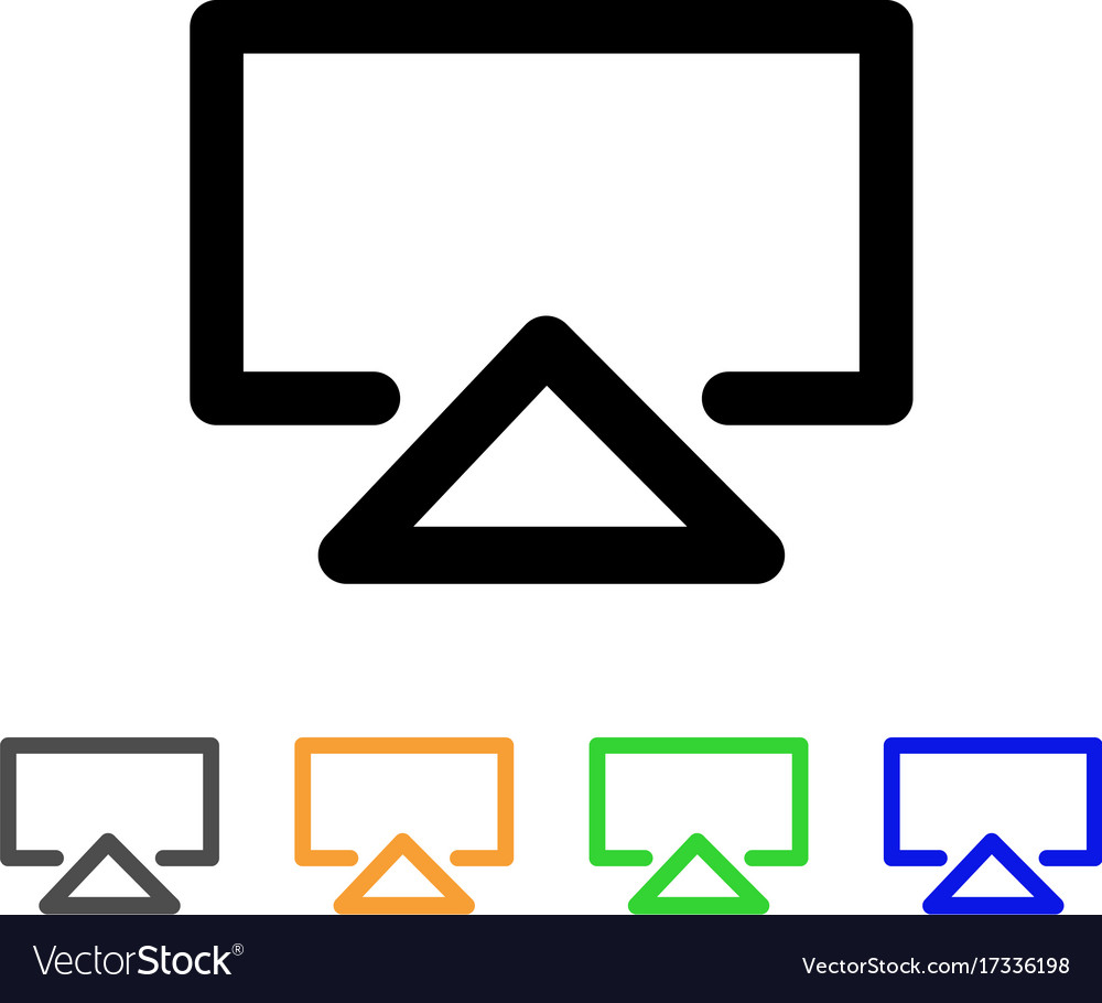 Data entry stroke icon Royalty Free Vector Image