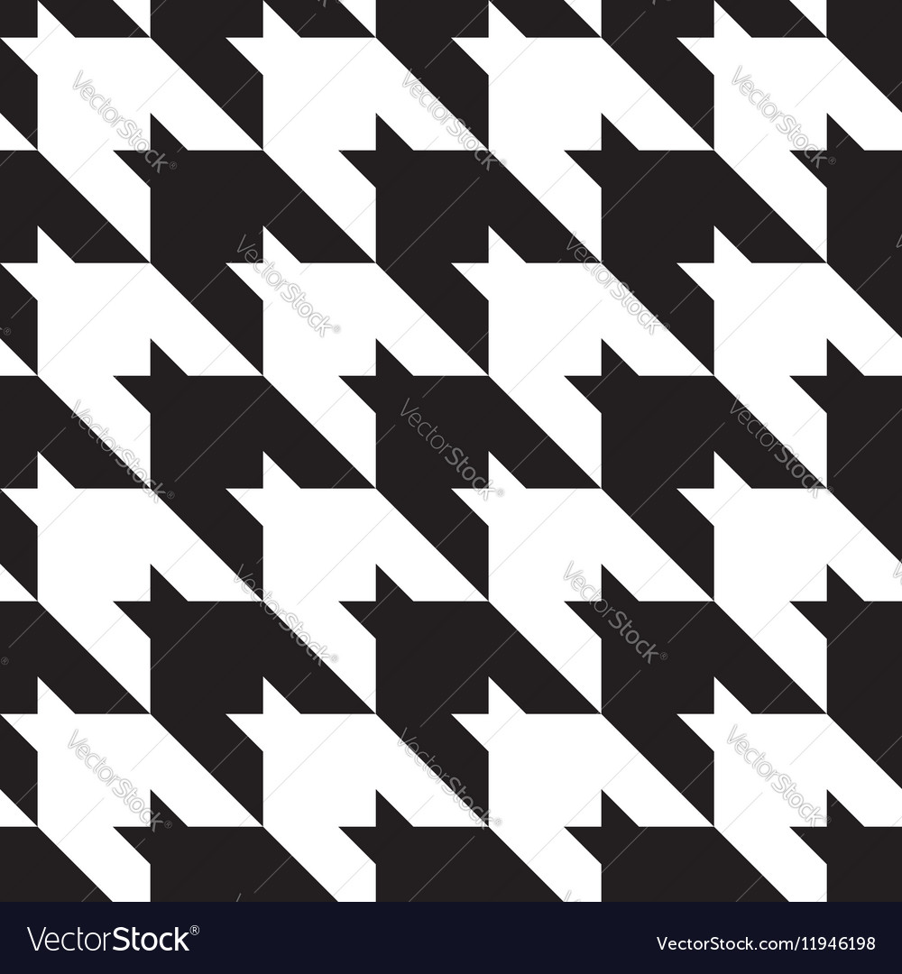 Houndstooth pattern Royalty Free Vector Image - VectorStock