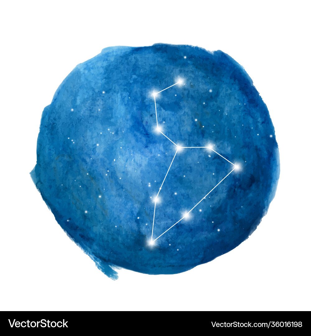 Leo constellation icon zodiac sign Royalty Free Vector Image