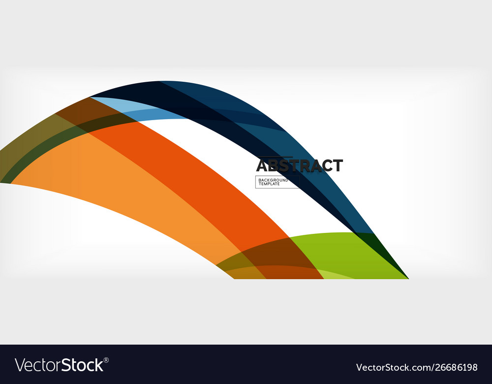 Linear wave web template Royalty Free Vector Image