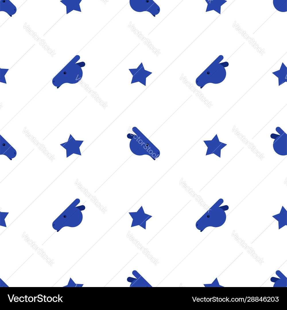 Blue donkey democrat party pattern seamless usa Vector Image