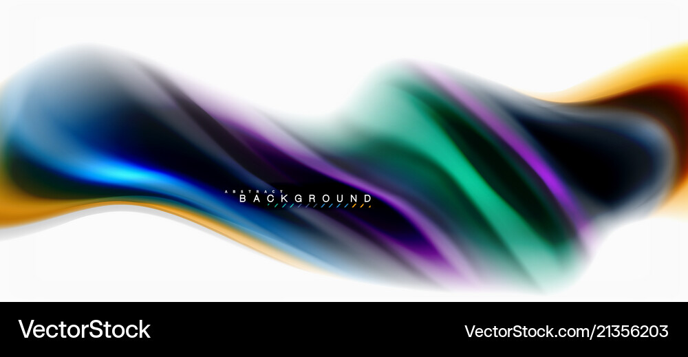 Fluid liquid mixing colors concept on light grey Vector Image