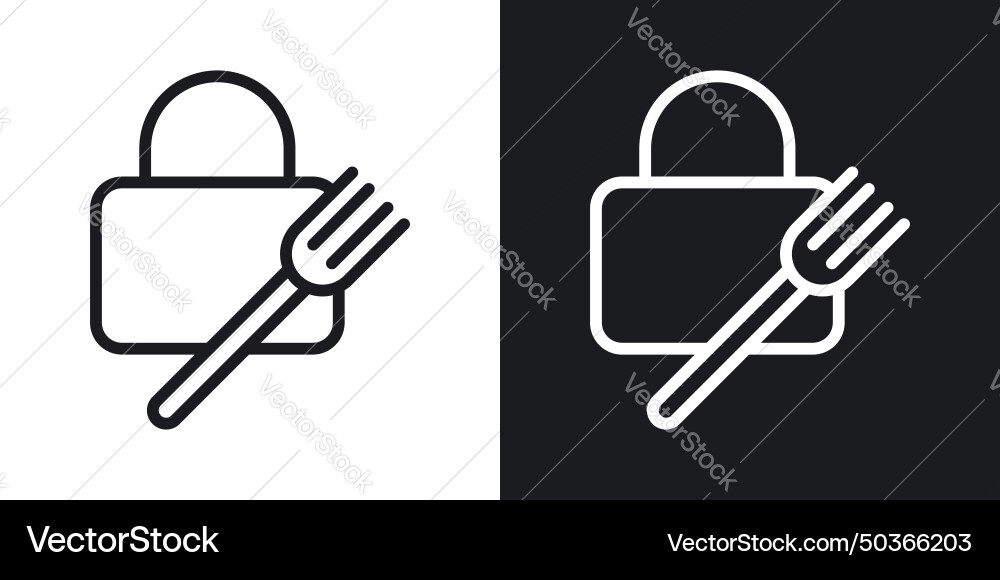 Food security lock icon set safety seal Royalty Free Vector