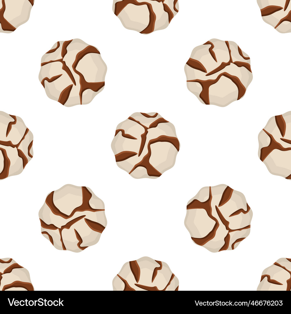 Pattern homemade cookie different taste in pastry Vector Image