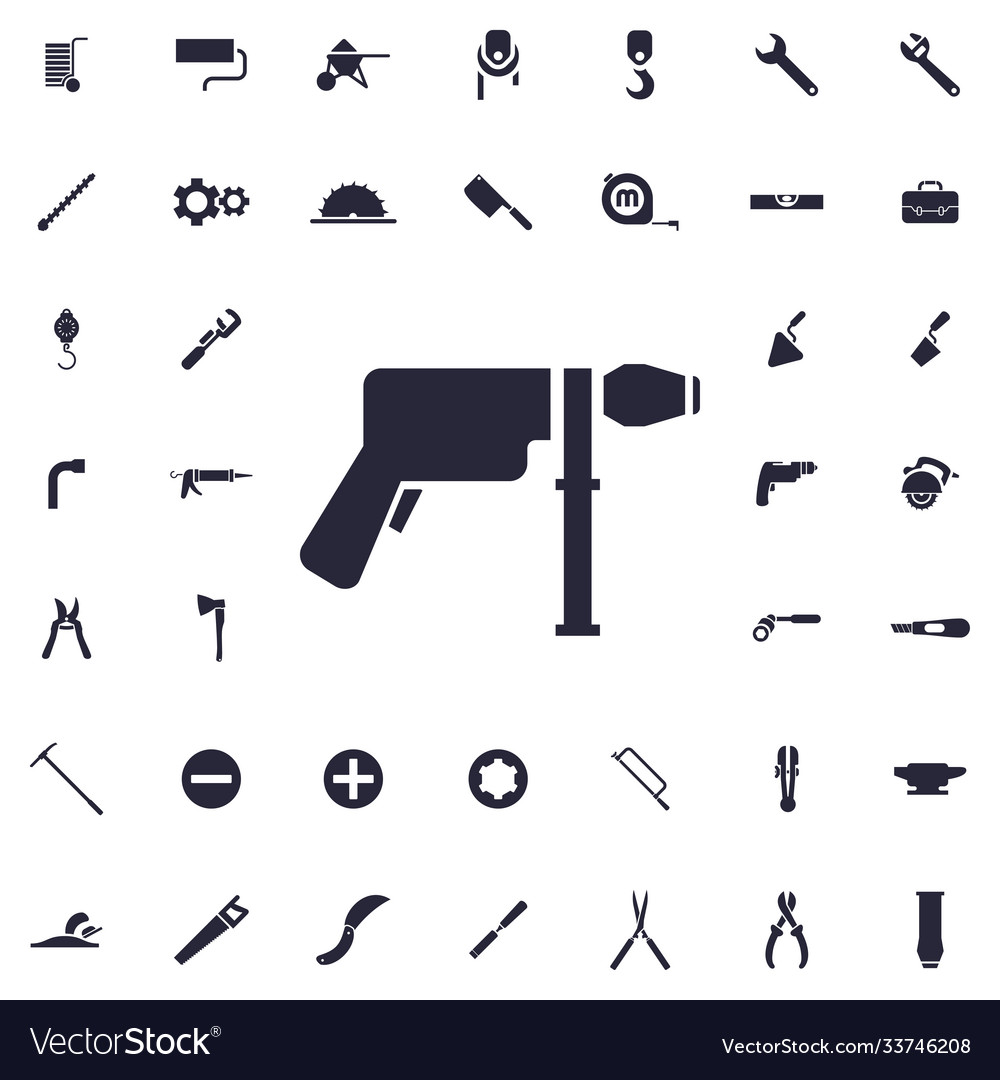 Drill icon Royalty Free Vector Image - VectorStock