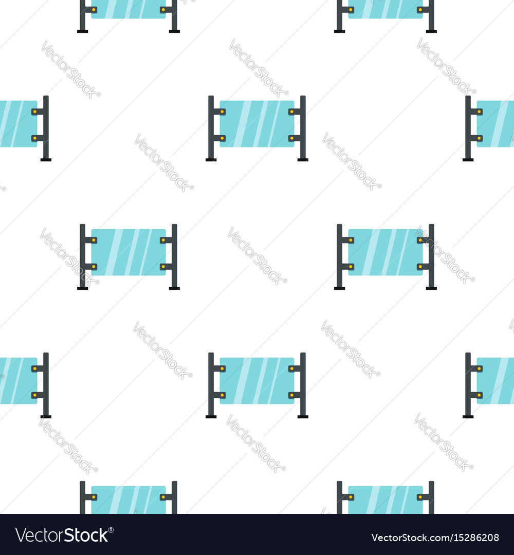 Glass gate pattern seamless Royalty Free Vector Image