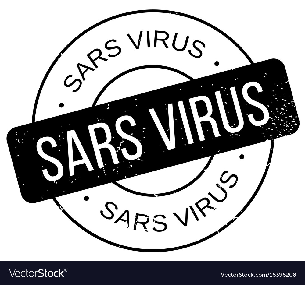 Sars virus rubber stamp Royalty Free Vector Image