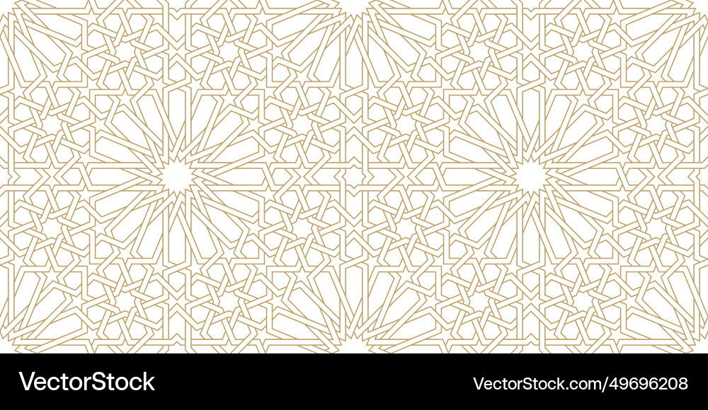 Seamless geometric pattern in authentic arabian Vector Image