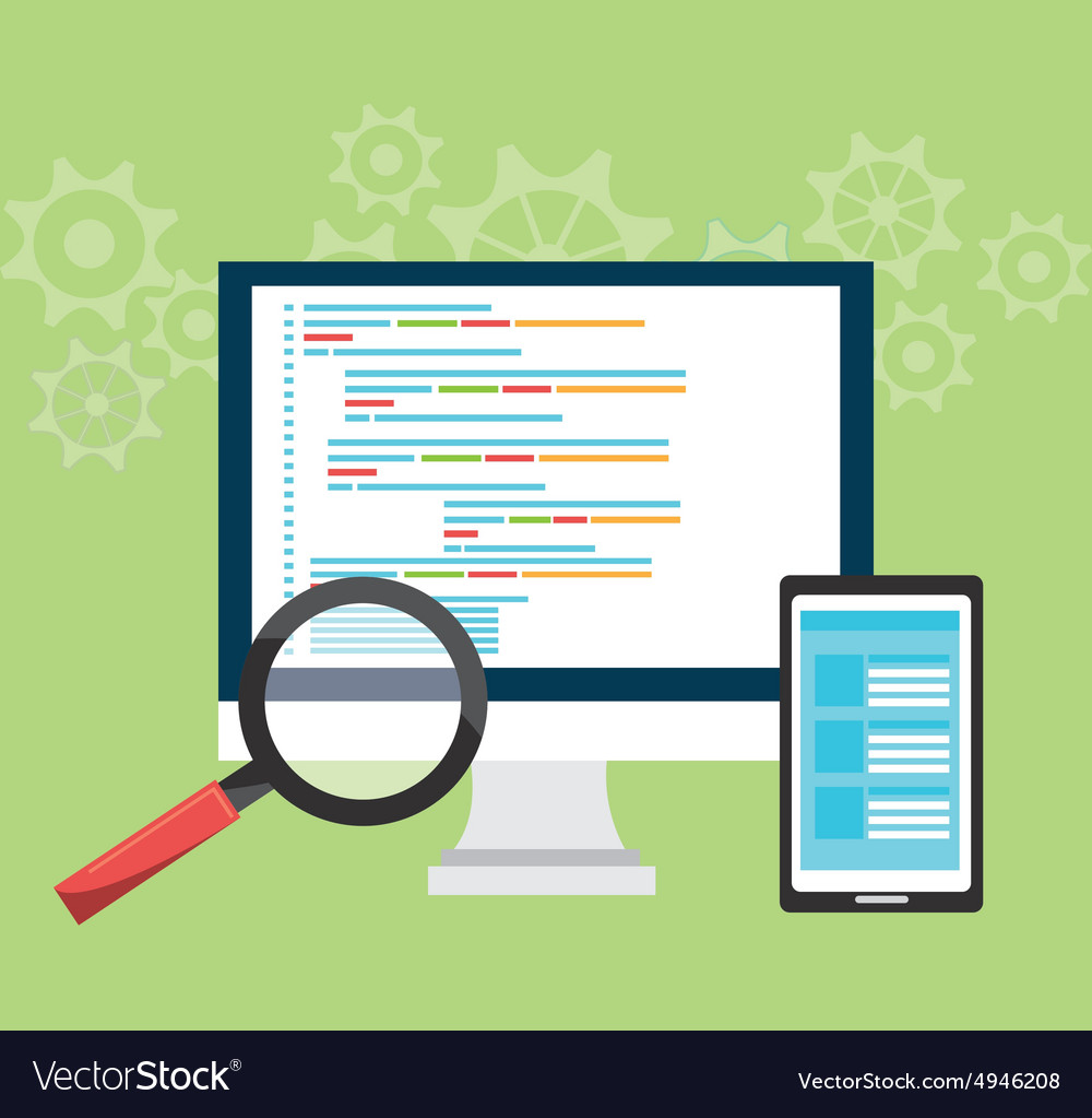 Software design Royalty Free Vector Image - VectorStock
