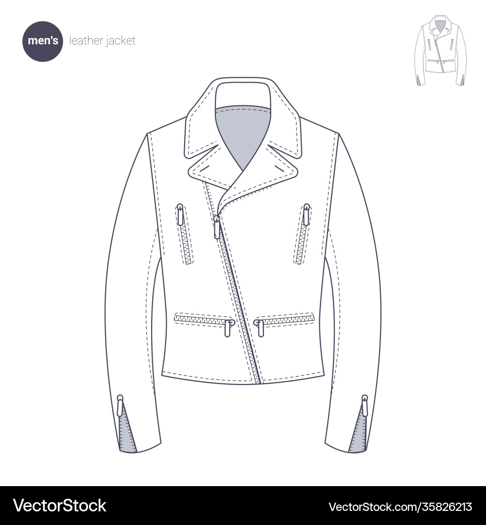 Clothes thin line style Royalty Free Vector Image