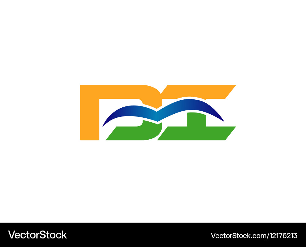 Di company linked letter logo Royalty Free Vector Image