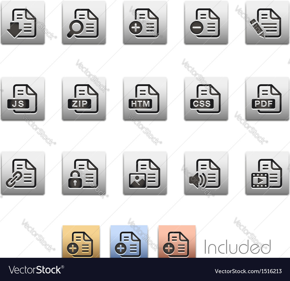 Document icons 1 Royalty Free Vector Image - VectorStock