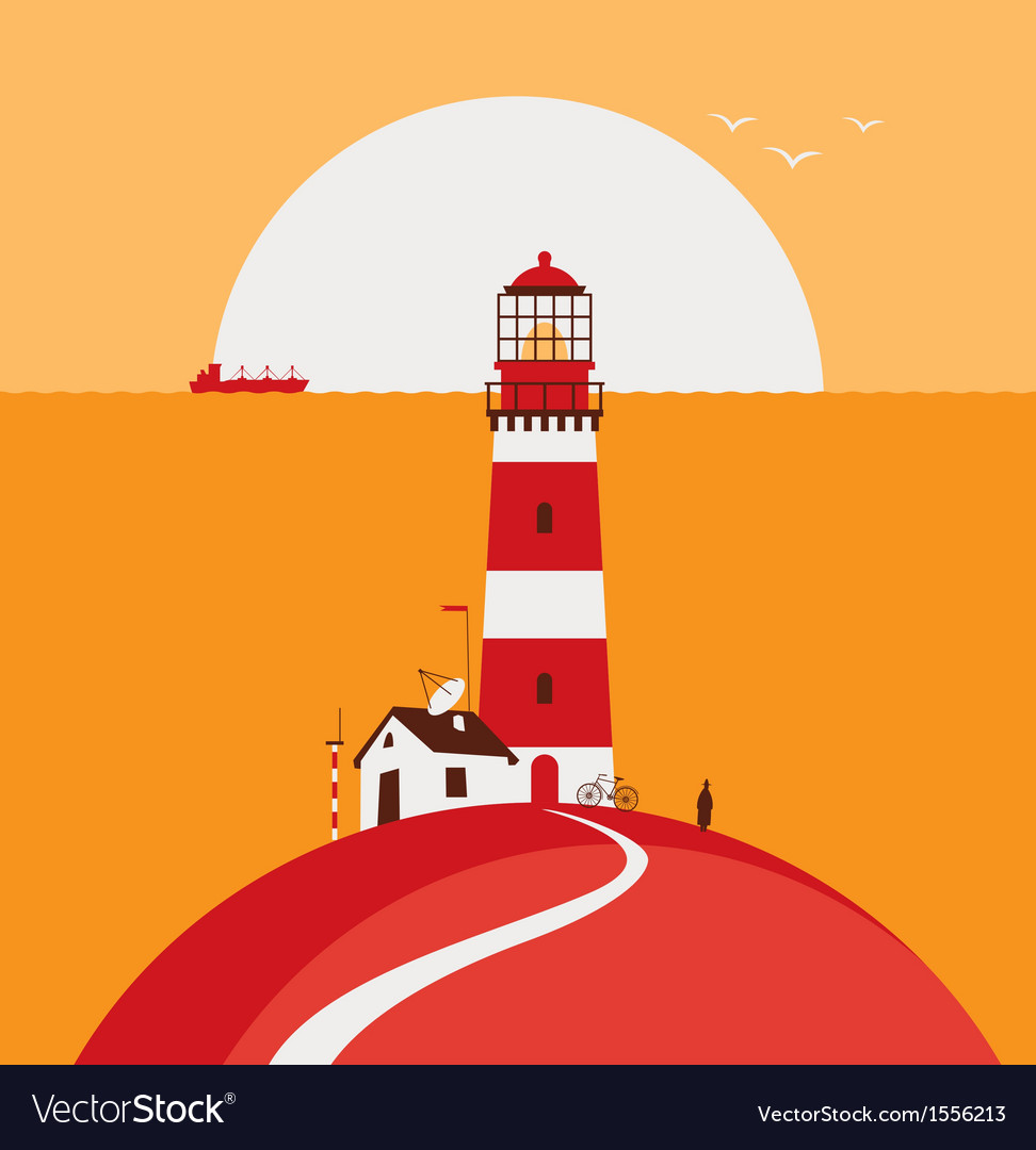 Lighthouse Royalty Free Vector Image - VectorStock