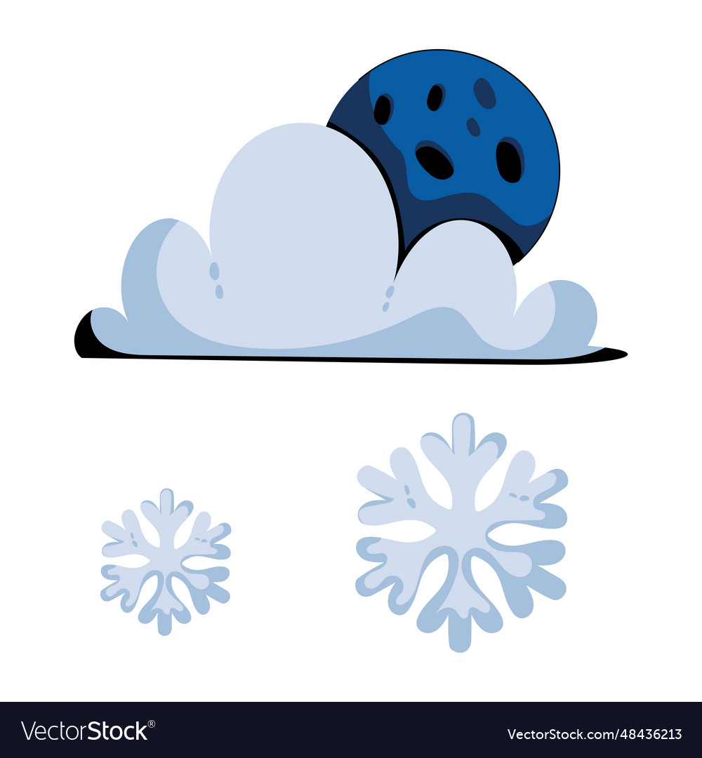 Winter snowfall Royalty Free Vector Image - VectorStock