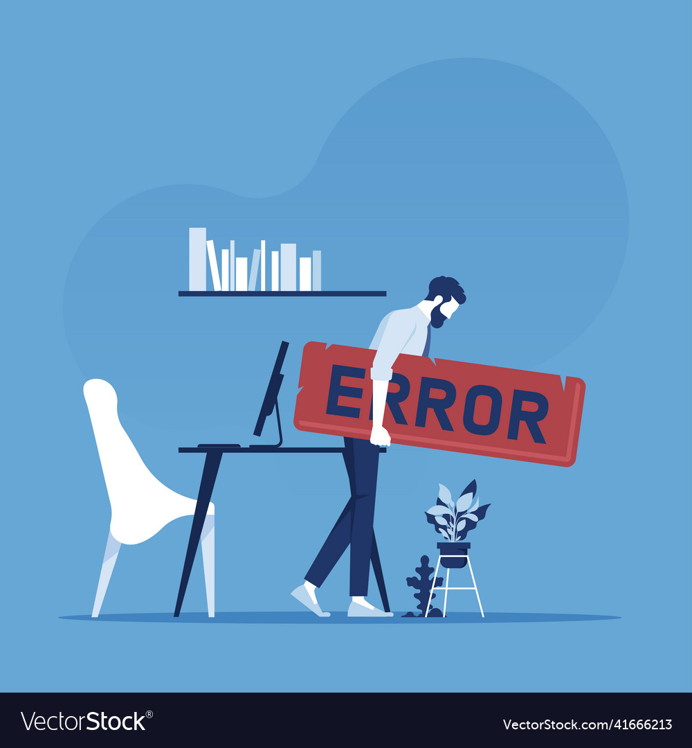 Work problems concept Royalty Free Vector Image