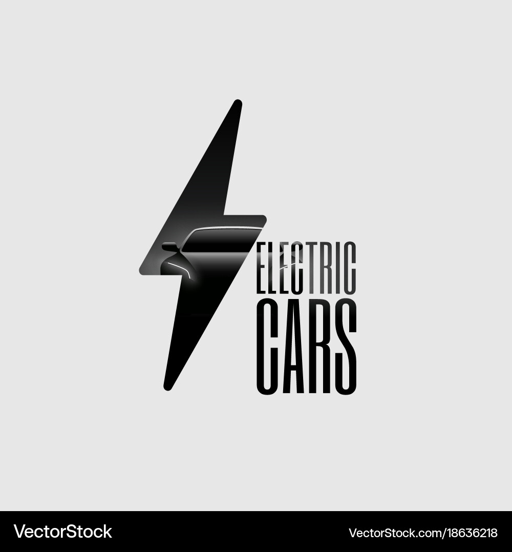 Electric car flyer banner Royalty Free Vector Image