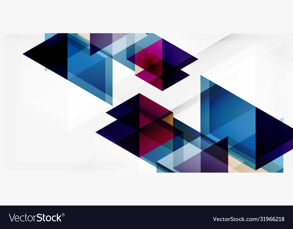 Geometric abstract background mosaic triangle Vector Image