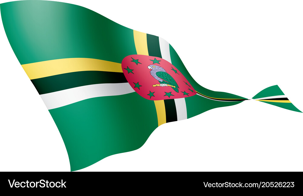 Dominica flag Royalty Free Vector Image - VectorStock