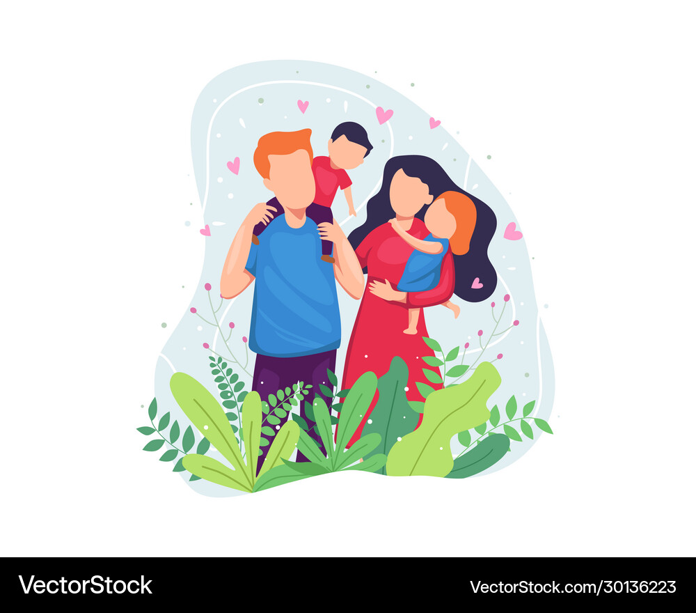 Happy family concept Royalty Free Vector Image