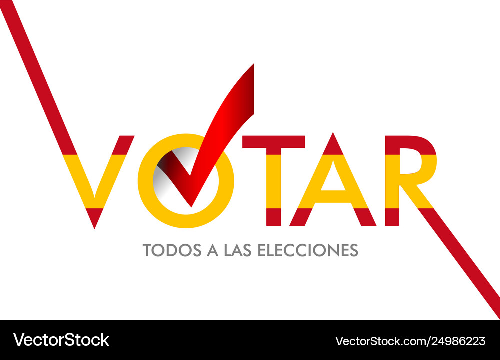 Voting banner design the word vote Royalty Free Vector Image