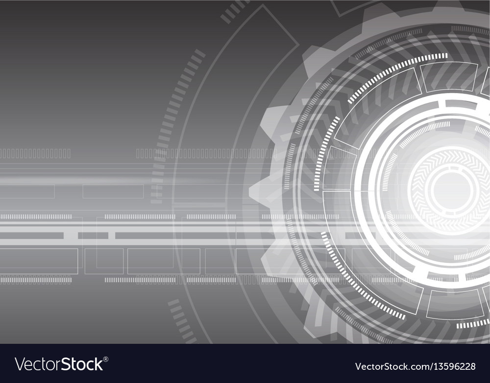 Future virtual technology background Royalty Free Vector