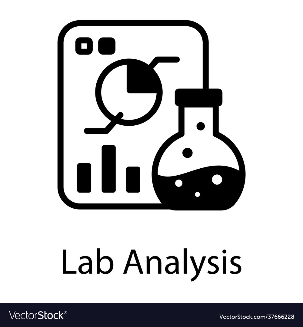 Laboranalyse Lizenzfreies Vektorbild - VectorStock