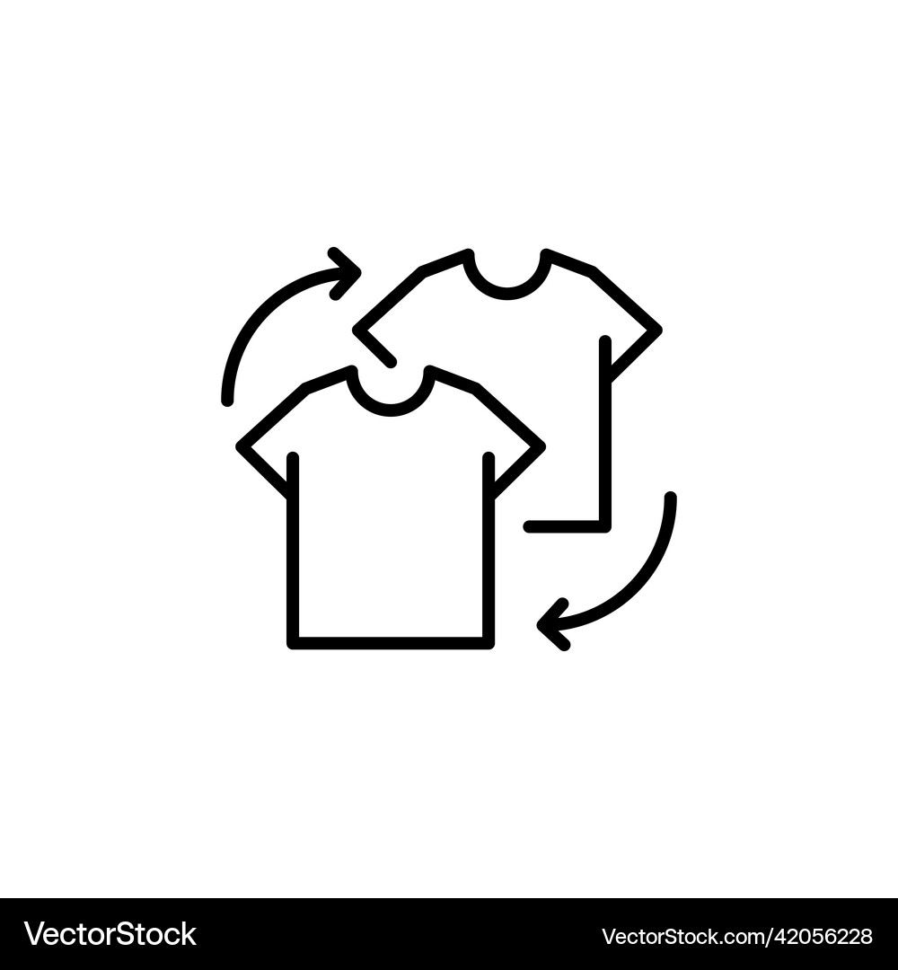 Player substitution line icon linear style sign Vector Image