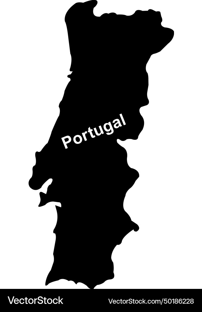 Portugal country map icon Royalty Free Vector Image