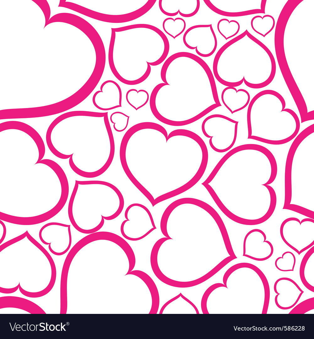 Romantic Heart Pattern Royalty Free Vector Image